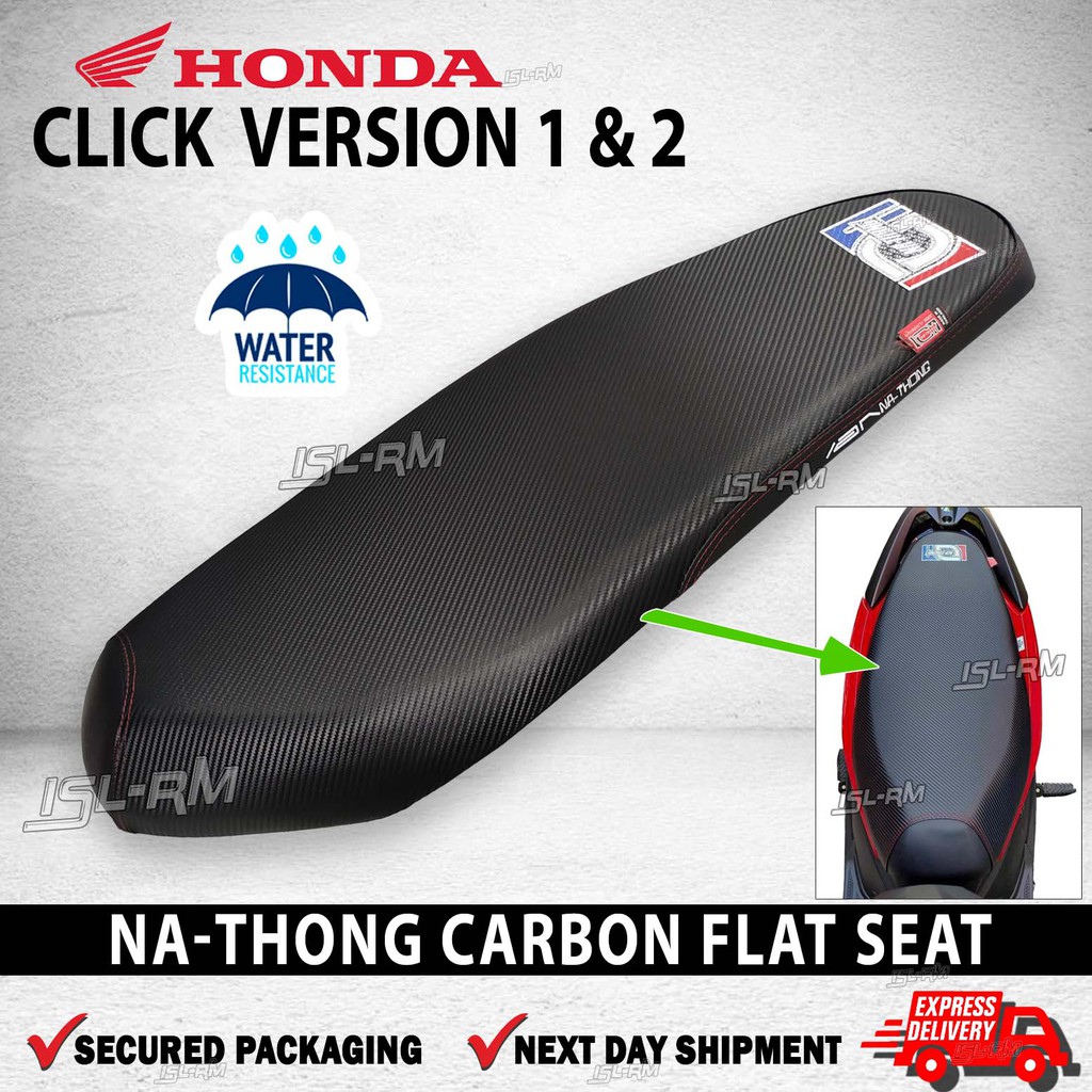 Honda Click version 1 & 2 125/150 Orig Nathong carbon flat seat PLUG ...
