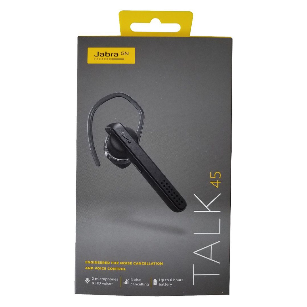 Jabra Talk 45 In-Ear Mono Bluetooth Headset ( Black ) for HD Hands-Free Calls | Shopee Philippines