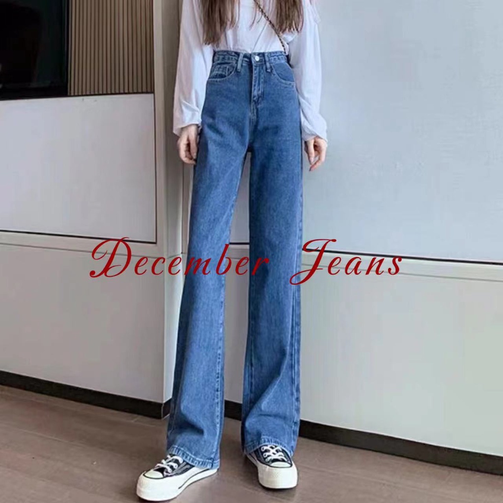 December Mom Jeans HighWaist WIDE LEG Jeans Outfit Dancer Pants for ...