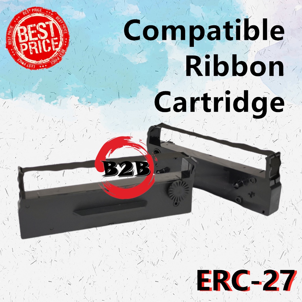 Nylon Epson Dotmatrix Printer Ribbon Cartridge ERC-27 N908PE black TM ...
