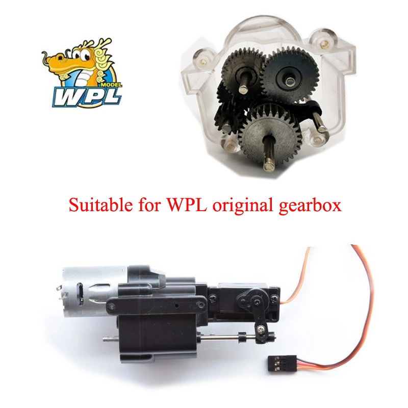 Wpl Original Gearbox Upgrade Full Metal Gear Super Large Torque 370 ...