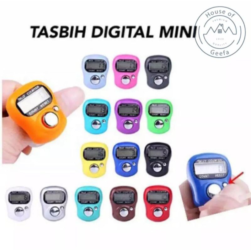 House of Geefa - Mini Led Digital Tasbih - Digital Tasbeh - Finger ...