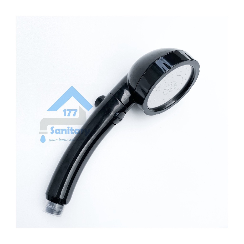 HITAM Water Saving shower HEAD 3in1 BLACK ON OFF 01B- HEAD super Hand ...