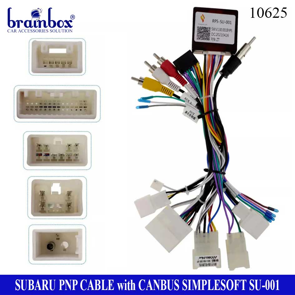 Subaru Canbus PNP Socket Cable Socket Headunit Android Plug and Play ...