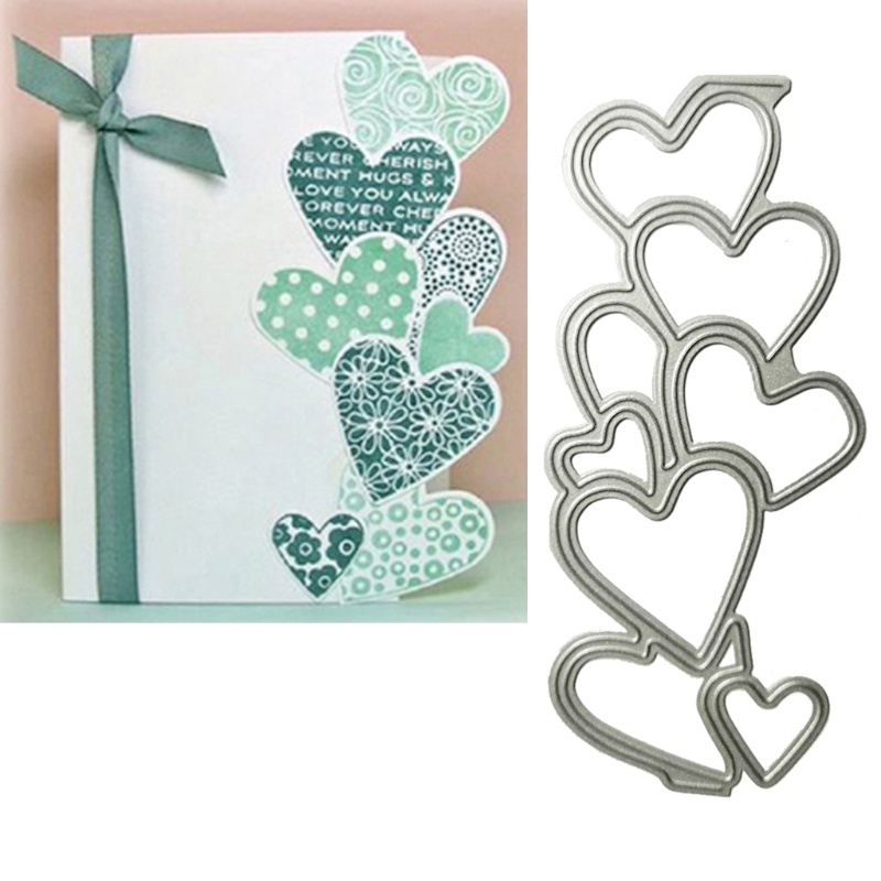 love* Heart Shaped String Carbon Steel Cutting Dies DIY Scrapbooking ...