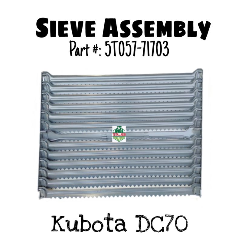 Sieve Assy Assembly Kubota Harvester DC70 Part #: 5T057-71703 | Shopee ...
