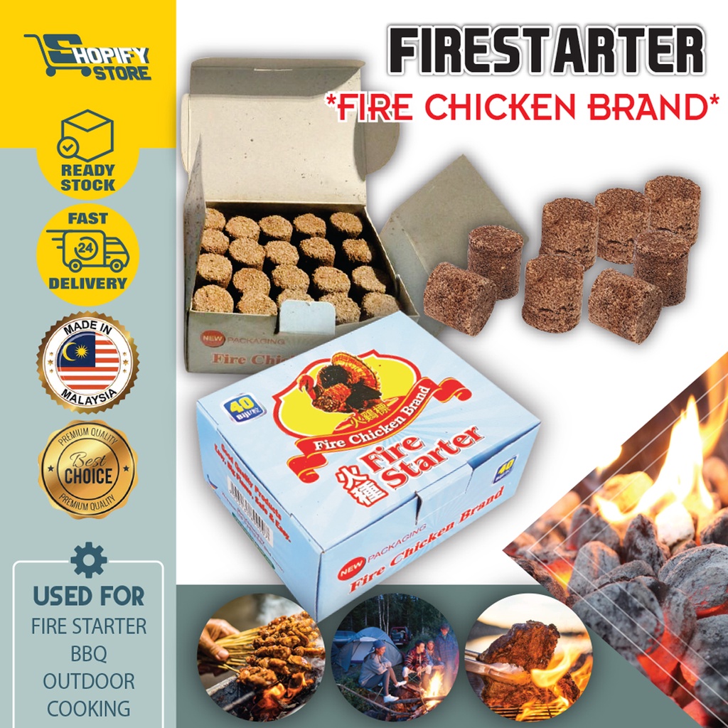 FIRE STARTER / PENYALA API (FIRE CHICKEN BRAND FIRE STARTER) | Shopee ...