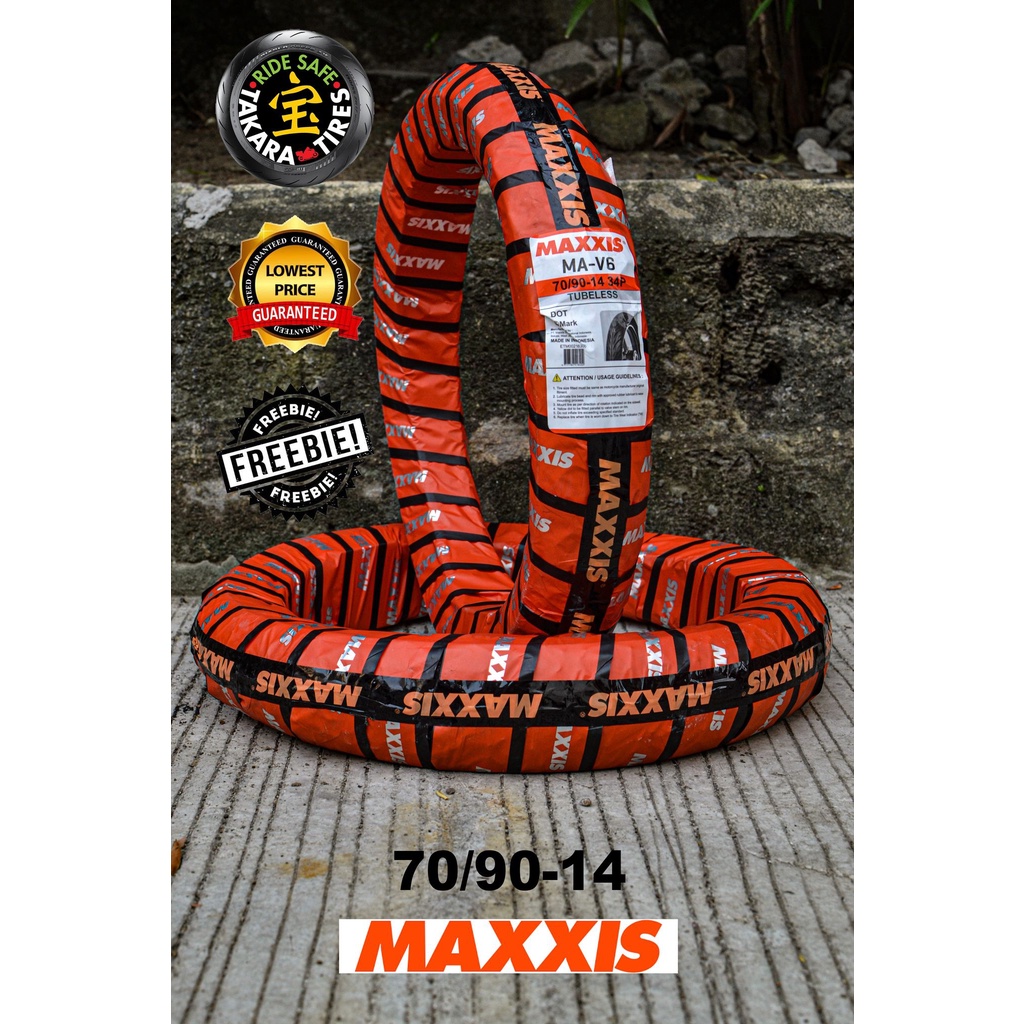 MAXXIS TIRE MA-V6 14'' 14" by TAKARA (FREE TIRES SEALANT, PITO ...