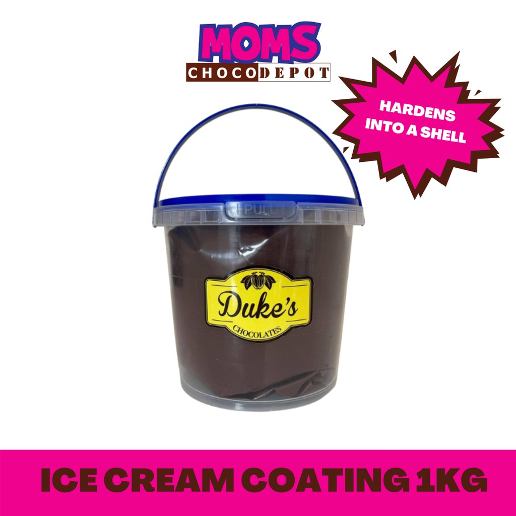 Chocolate Ice Cream Coating 1kg (HARDENS INTO A SHELL!) | Shopee ...