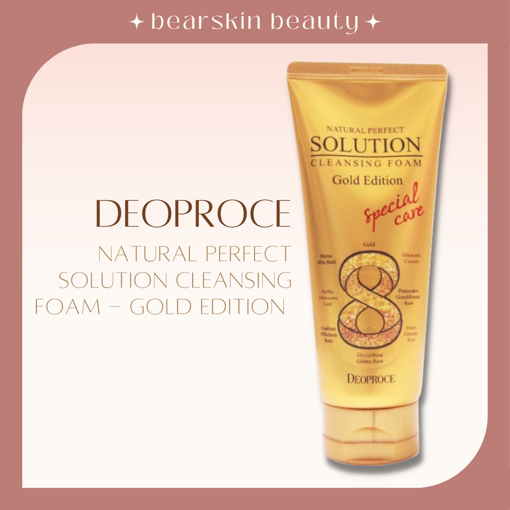 DEOPROCE Natural Perfect Solution Gold Edition | Shopee Philippines
