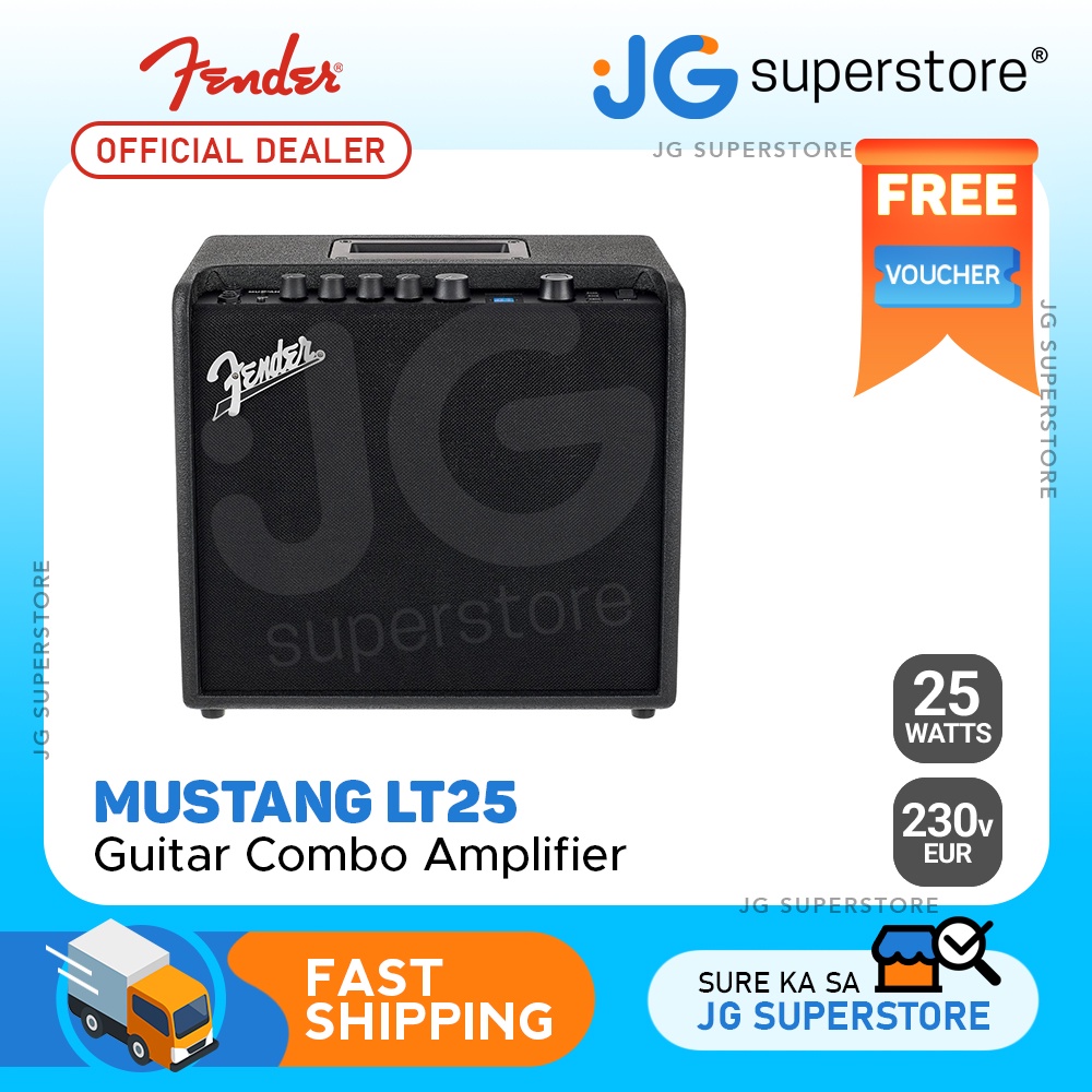 Fender Mustang LT25 25 Watt 1x8" Guitar Combo Amplifier 230V with AUX ...