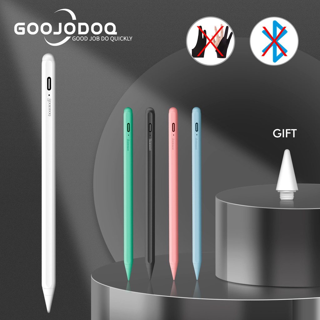 GOOJODOQ Palm Rejection Stylus Pen for iPad, compatible with iPad 2018 ...