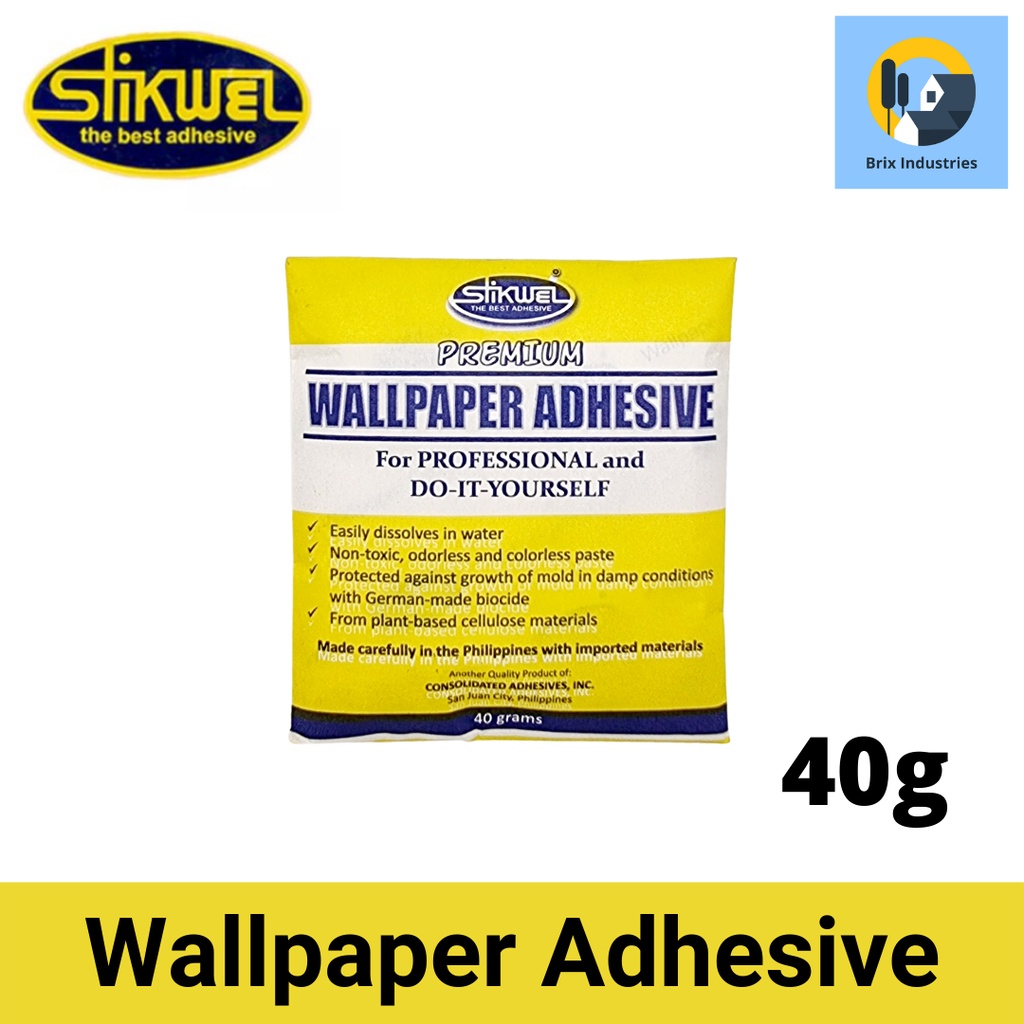 Stikwel Wallpaper Adhesive 40g or 125g For Professional and Do It ...