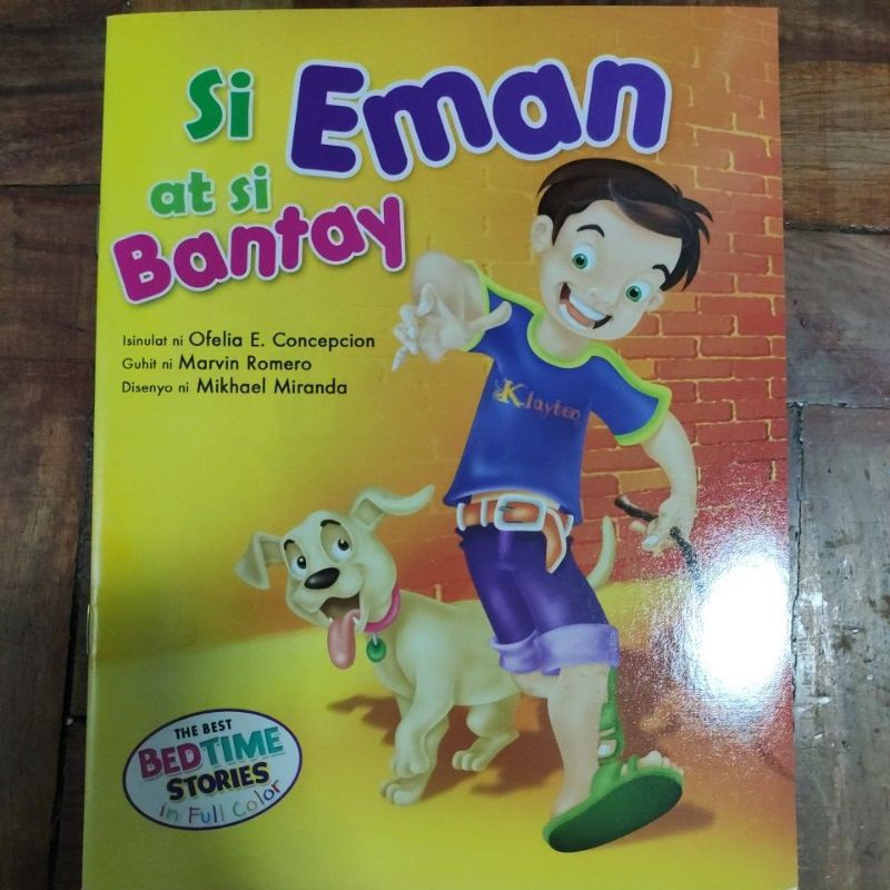 Short Story Colored Book short size - Si Eman at si Bantay | Shopee ...