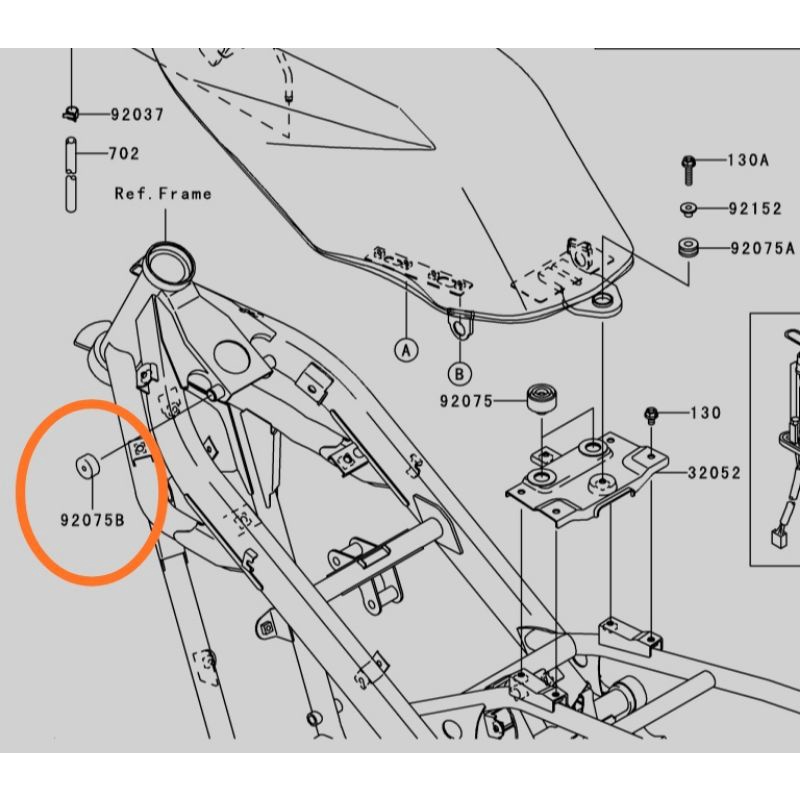 KAWASAKI KR150 KIPS VICTOR ZSR SIDE TANK DAMPER 1Biji | Shopee Philippines