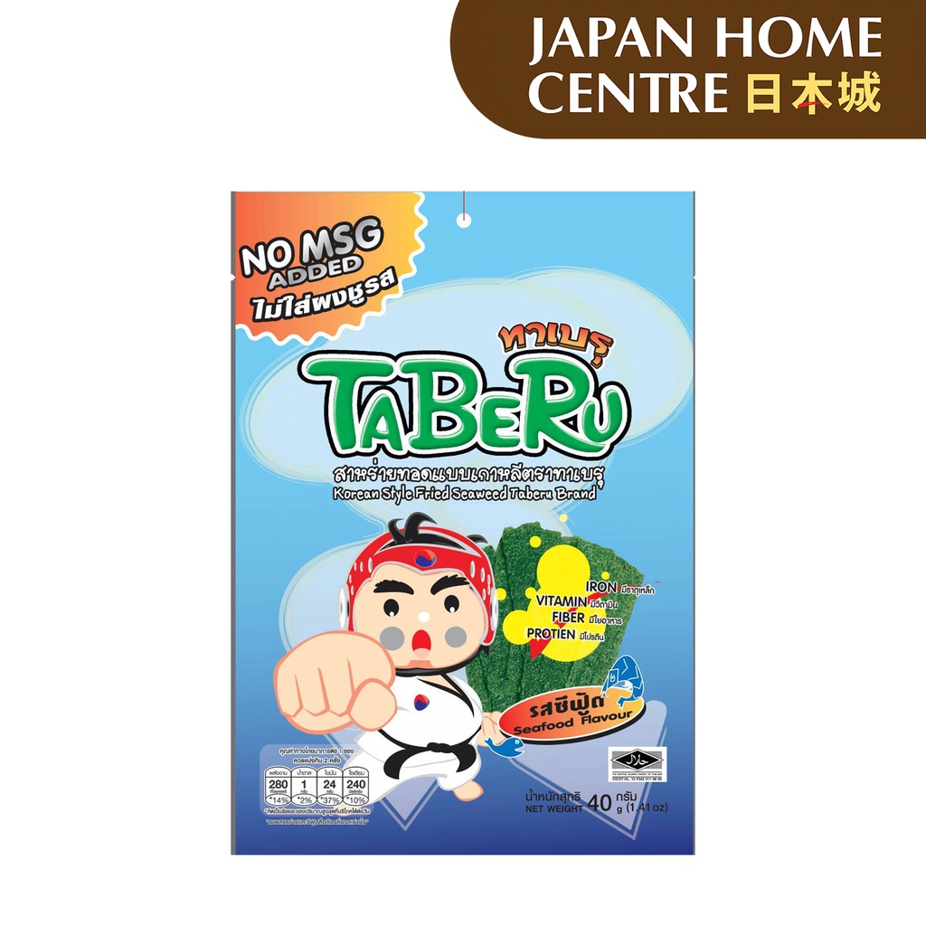 Taberu Fried Seaweed Seafood Flavor 40g [Japan Home] | Shopee Philippines