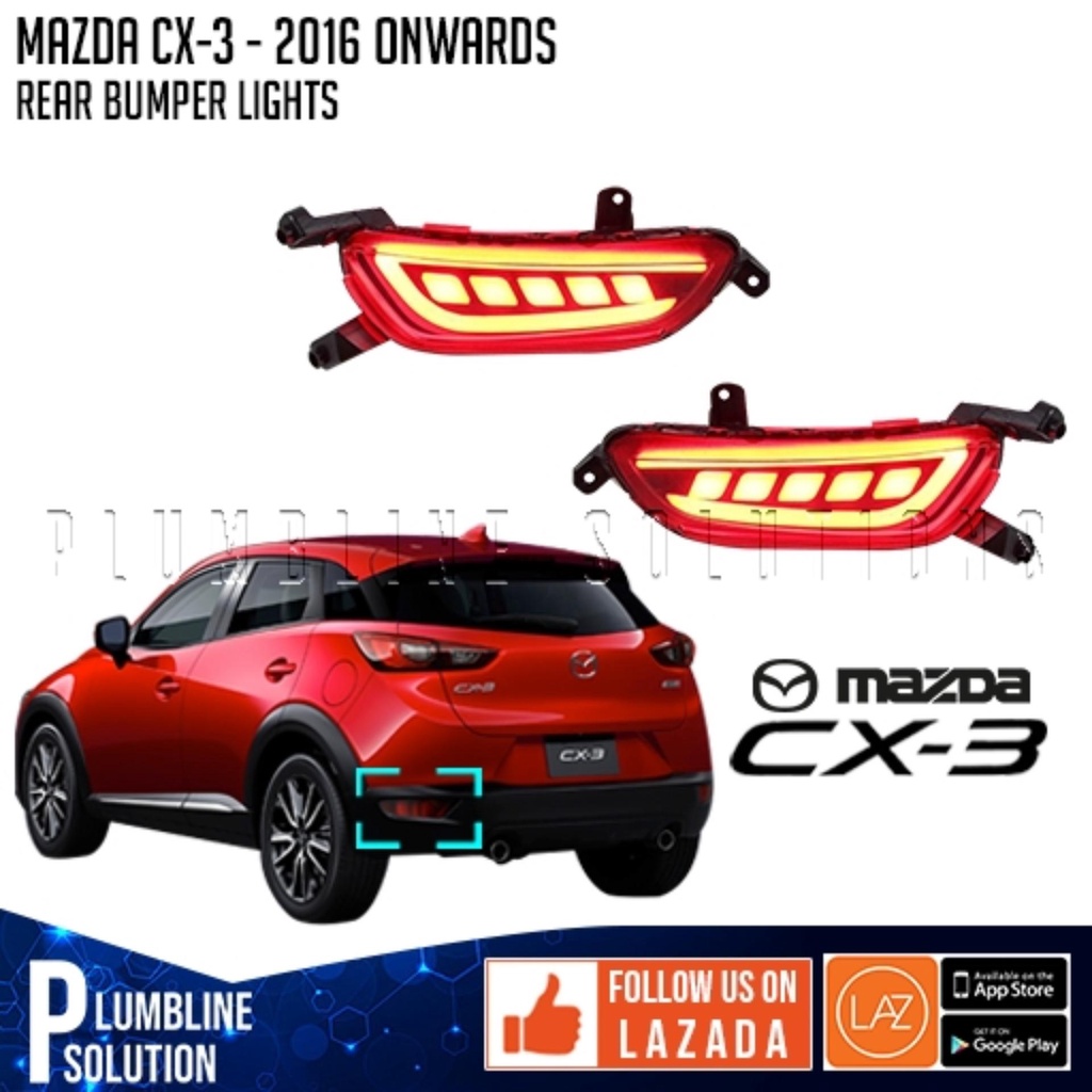 Rear Bumper Light for Mazda CX-3 / CX3 2016 - 2020 Rear Bumper Light ...