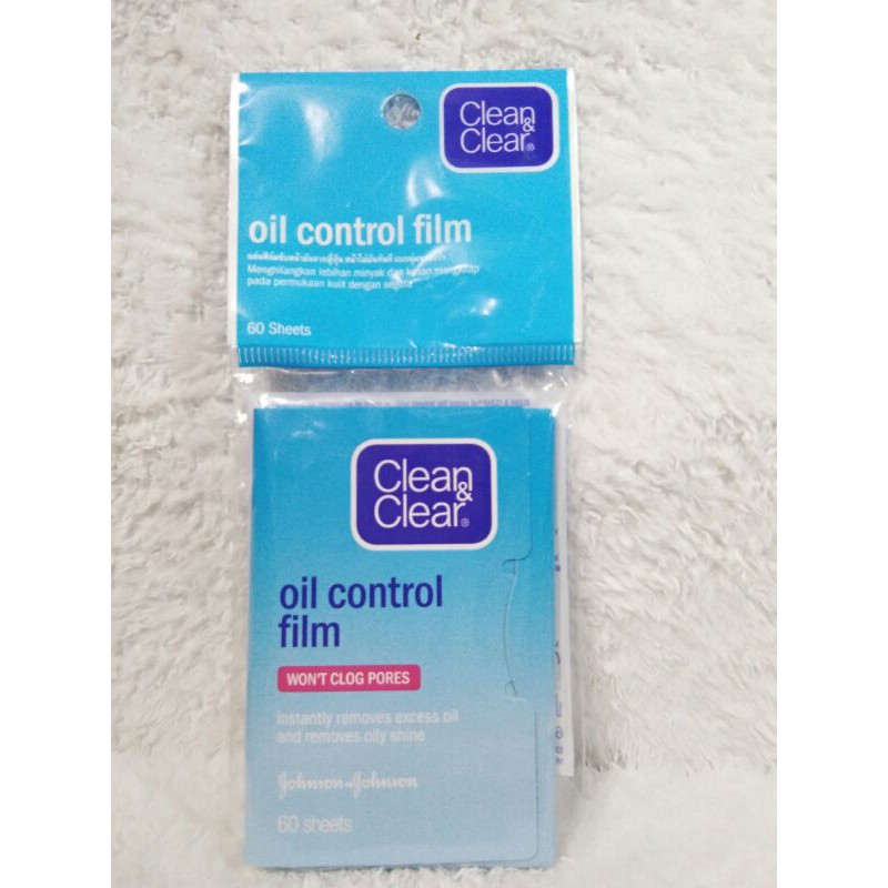 CLEAN & CLEAR OIL CONTROL FILM (60 SHEETS) | Shopee Philippines
