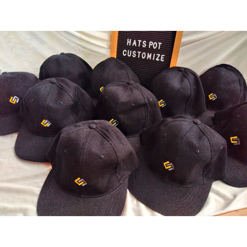 Customized Baseball Caps embroidery ( give your own design) | Shopee ...