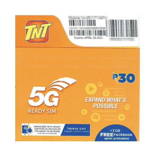 TNT LTE Tricut 5G Sim card tricut Brand New | Shopee Philippines