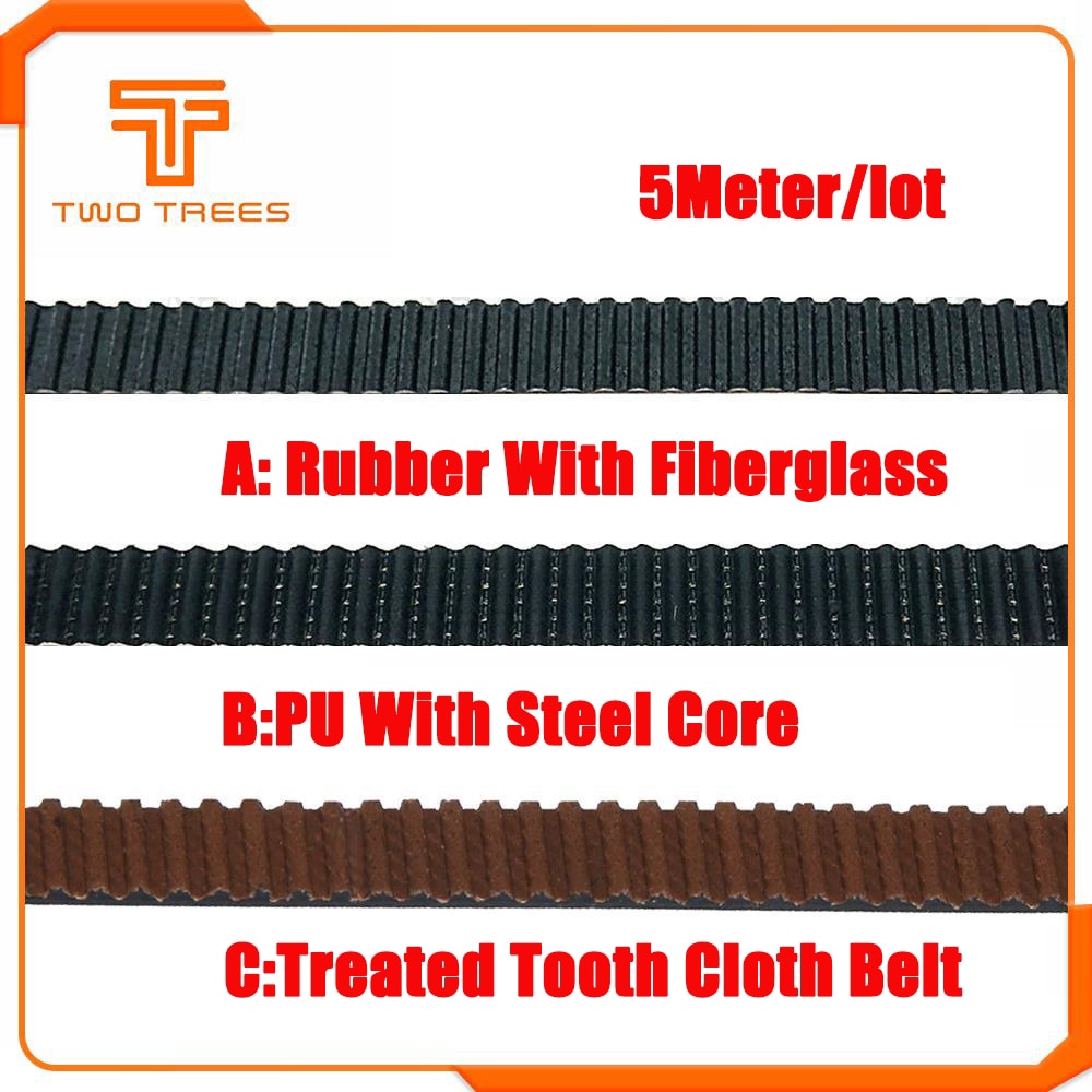 5M 2GT open timing Belt 6mm PU with Steel Core Rubber fiberglass timing ...