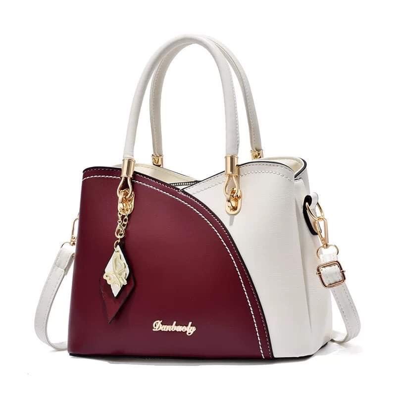AW Korean Women Shoulder Bag Splicing Style Bag Fashion Love Tassel ...