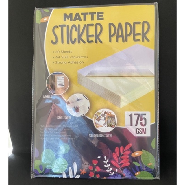 A4 Matte Sticker Paper 175gsm | Shopee Philippines