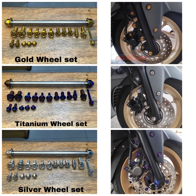 Heng Front Wheel Bolts for Nmax v1/v2 | Aerox v1/v2 (SOLD AS SET *18 ...