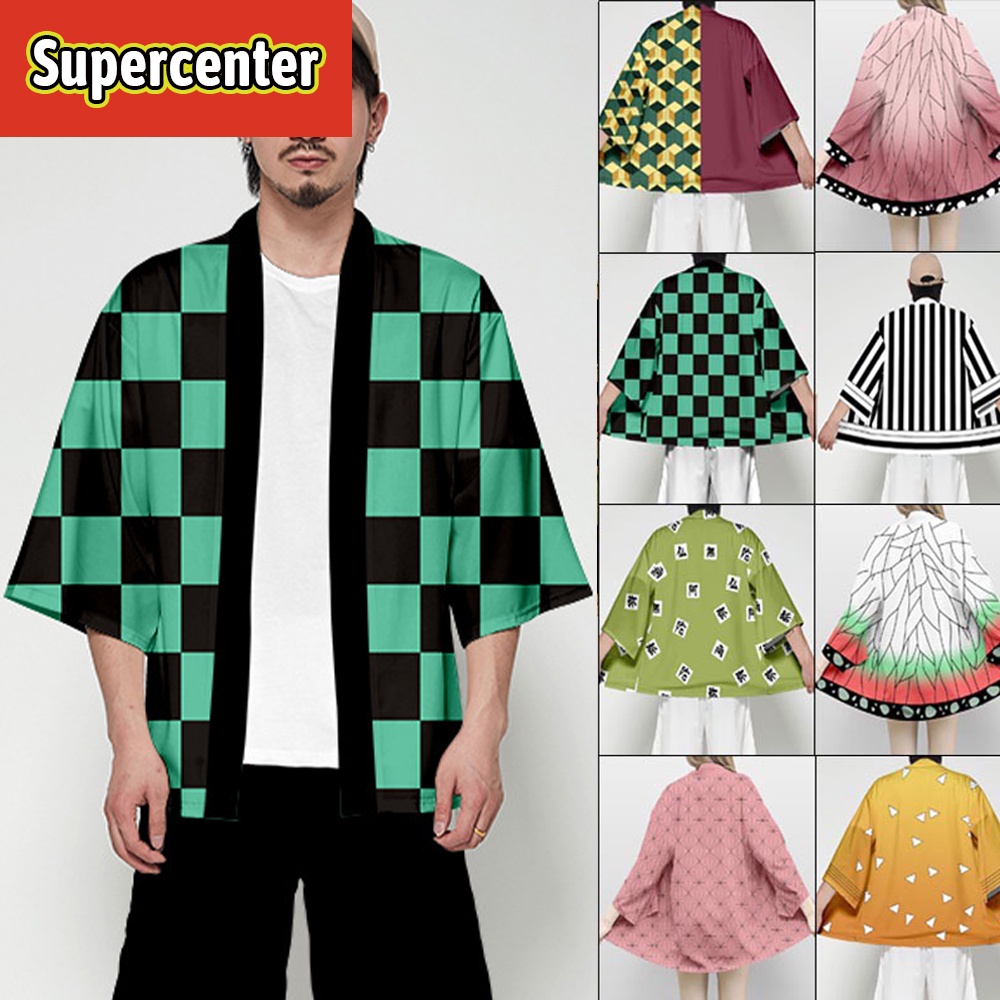Demon Slayer Kimono Demon Slayer Costume Cosplay Unisex Anime Kimono ...