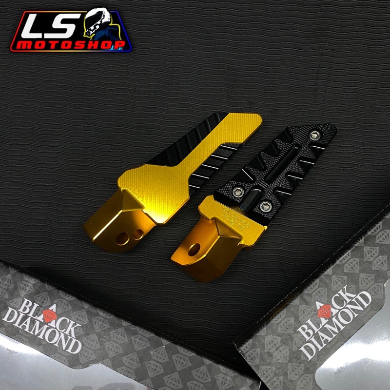 LS BLACK DIAMOND PREMIUM FOOT REST/ FOOT STEP FOR NMAX OLD/ 2020 V2 ...