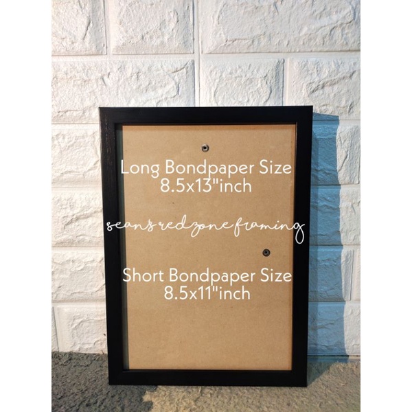Short Bondpaper 8.5x11"inch, Long Bondpaper 8.5x13"inch Picture Frame ...