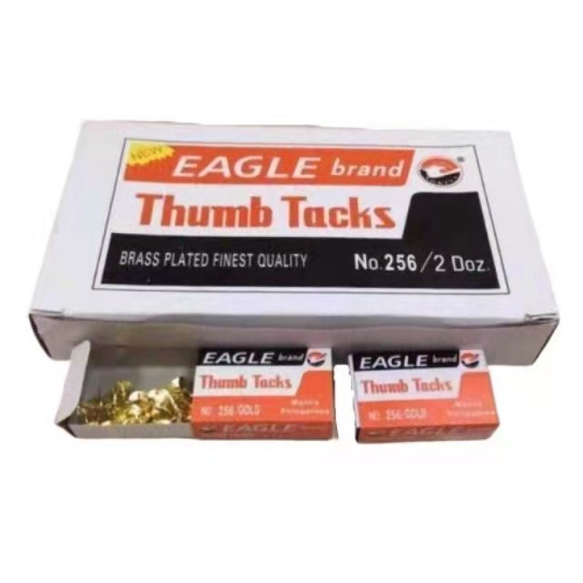 Gold Thumb Tacks Eagle Brand Thumb Tacks | Shopee Philippines