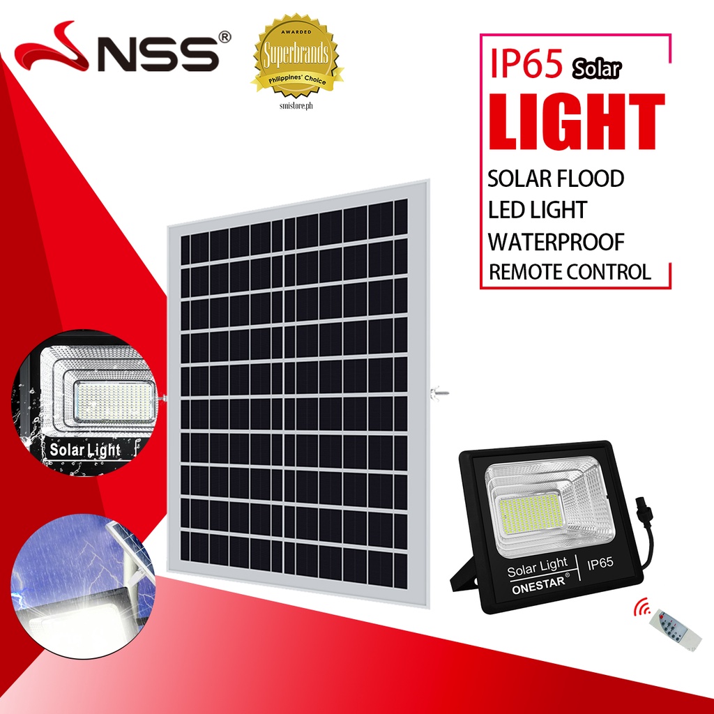NSS Solar Light Solar Flood Light Outdoor Waterproof LED Solar Street ...