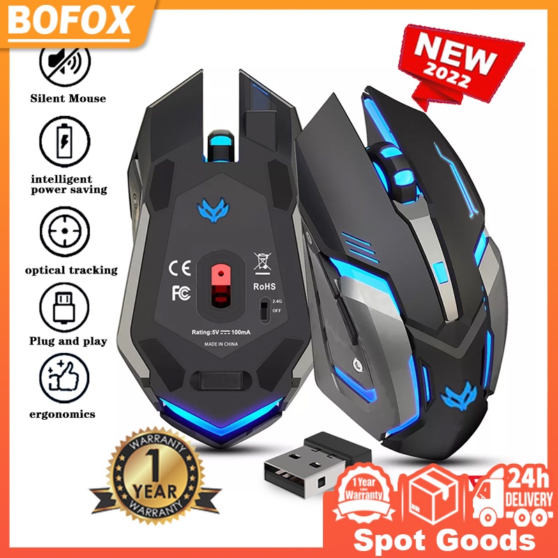 Wireless Gaming Mouse,Bluetooth Wireless Mouse Usb Rechargeable Mouse ...