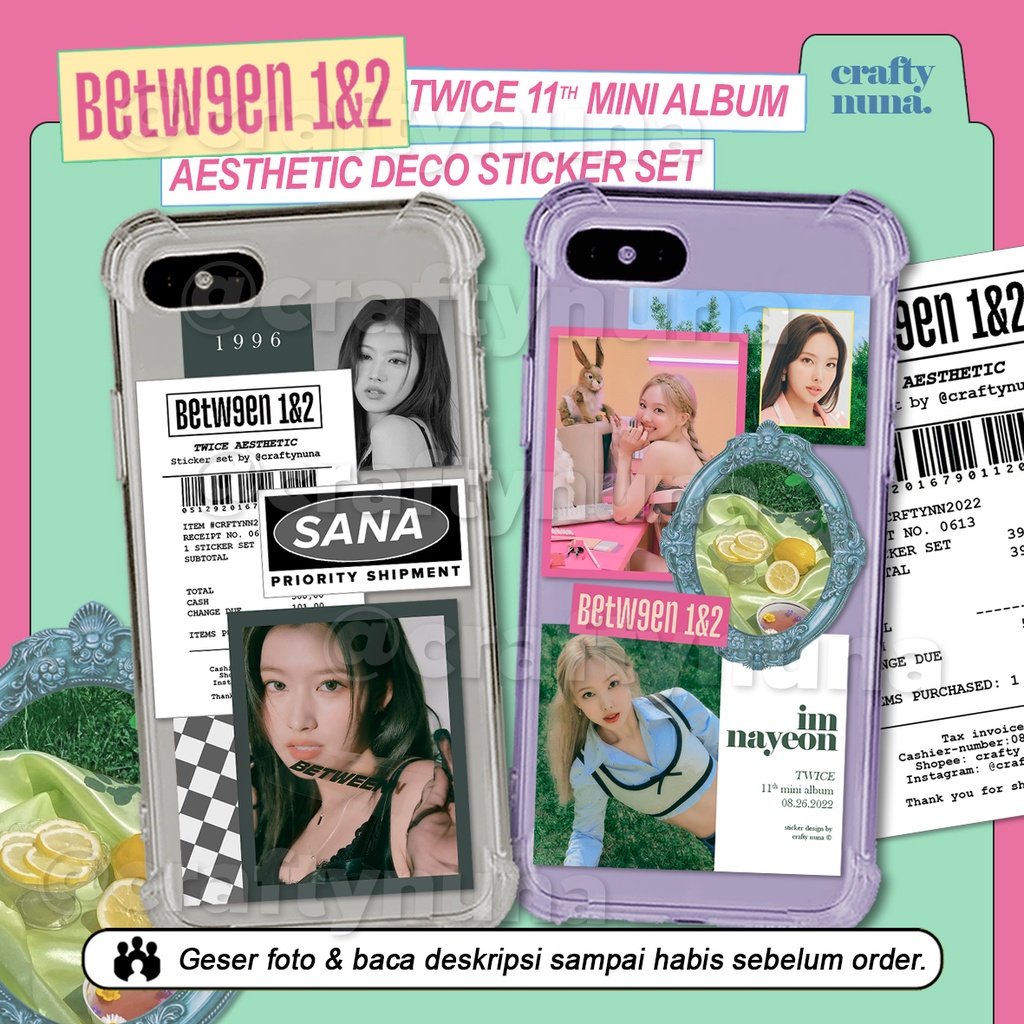 HP TWICE BETWEEN 1&2 AESTHETIC DECO STICKER SET decorative cell phone ...