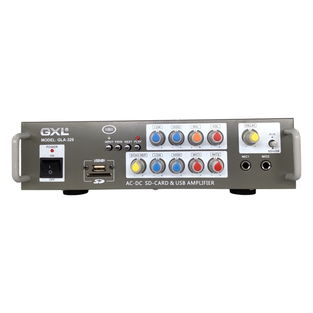 GXL GLA329 Amplifier AC/DC 12V Power Mixer Can Use Car Power. | Shopee ...