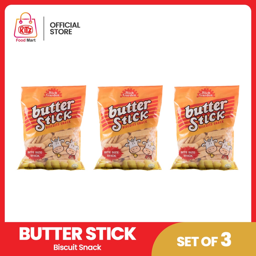 Rich Garden Butter Stick Biscuits 150g - Set of 3 | Shopee Philippines