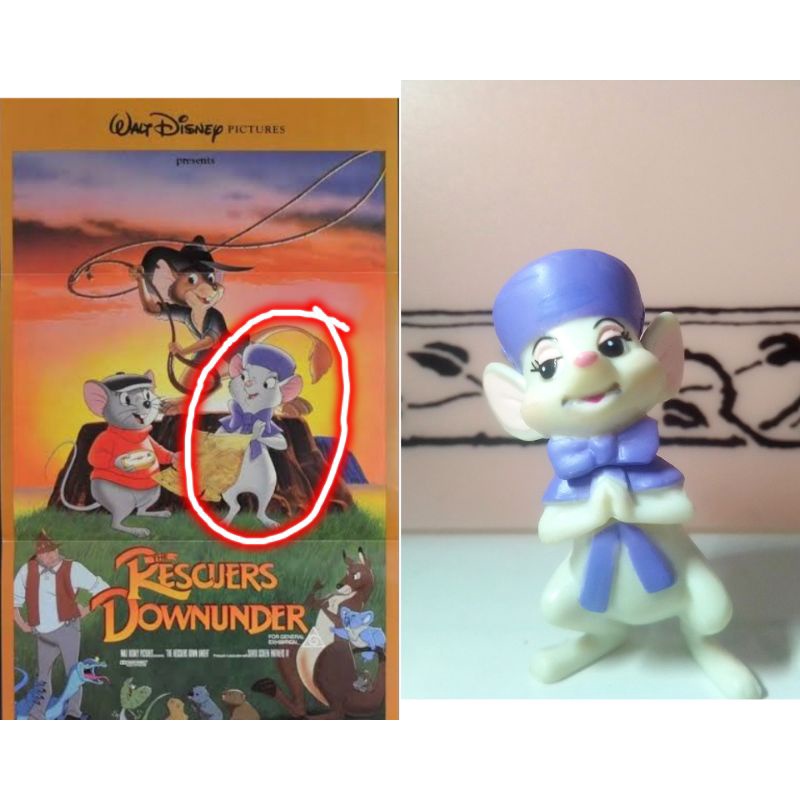 Disney Miss Bianca (from The Rescuers) mini hard figure | Shopee ...