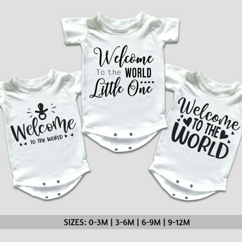 Welcome to the World Onesie (RANDOM COLOR) | Shopee Philippines