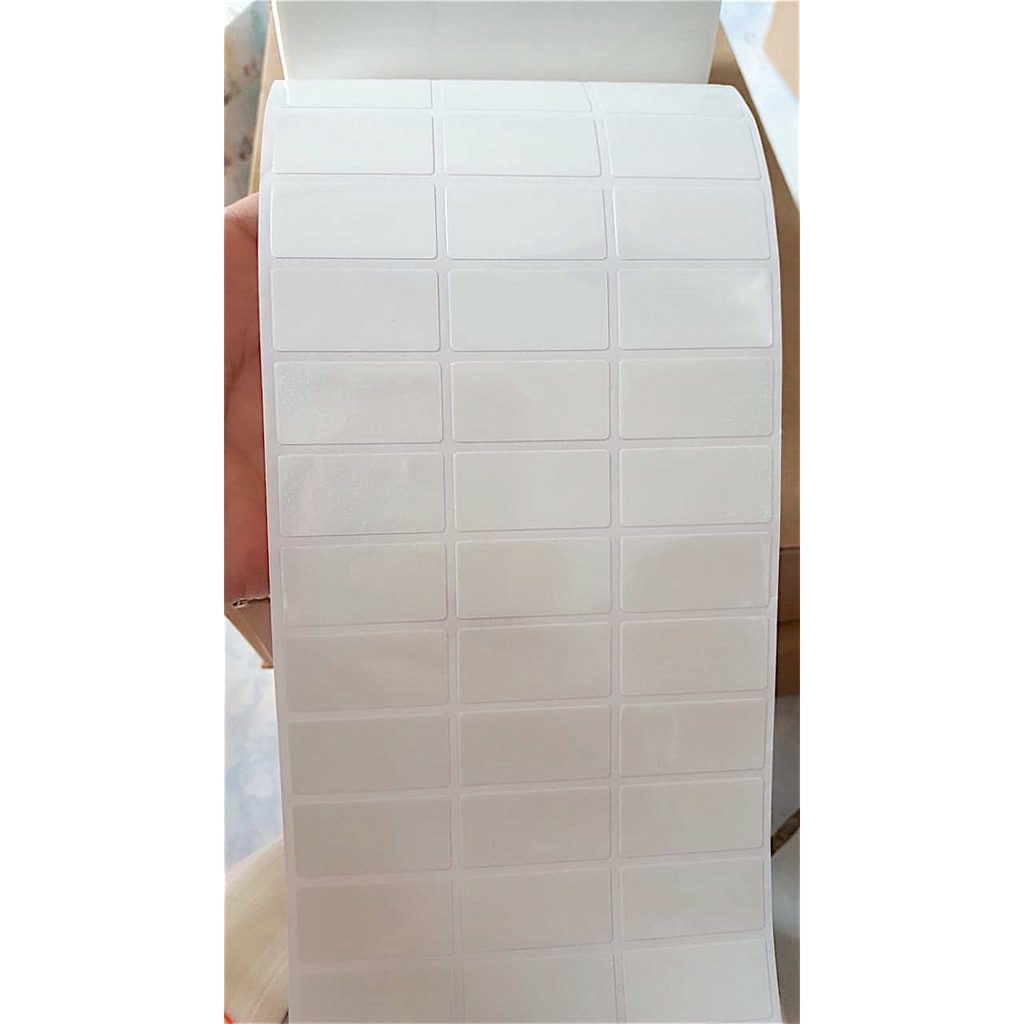 Waterproof name Label, plain white waterproof sticker | Shopee Philippines