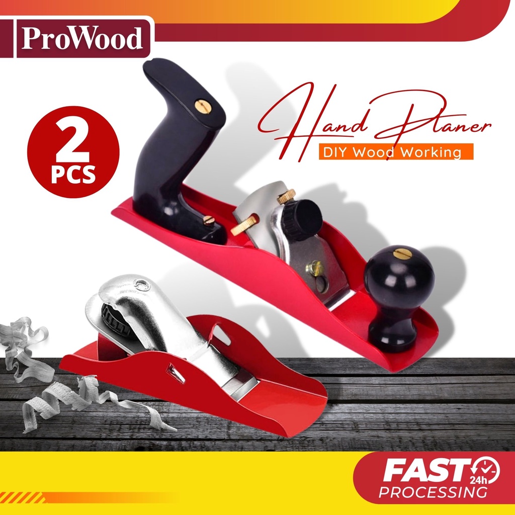 2Pcs Wood Hand Planer Set Hand Tool Block Plane For Carpenter ...