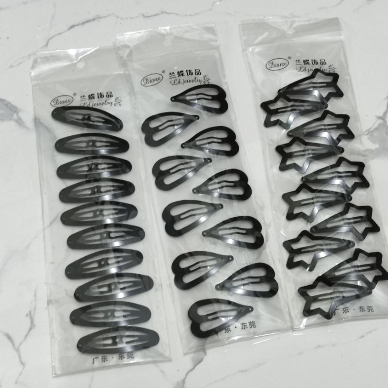 snap on clip with shapes by 10's | Shopee Philippines