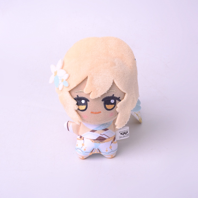 10CM Genshin Impact Tartaglia Zhong Li Fischl Traveler Plush Keychain ...