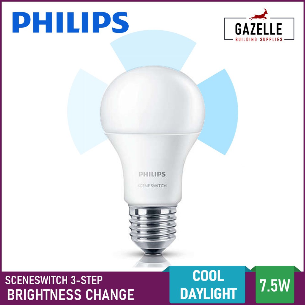 Philips Scene Switch 3 Step Brightness Change - 7.5 Watts Daylight ...