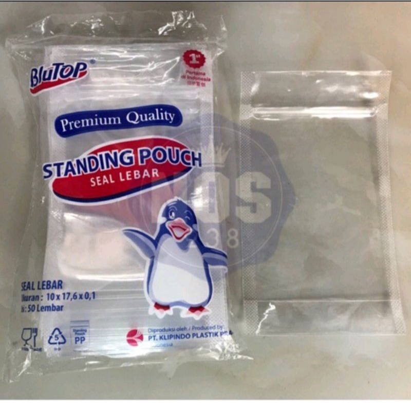 Plastic standing pouch uk 10x17 wide seal contains 50 pieces | Shopee ...