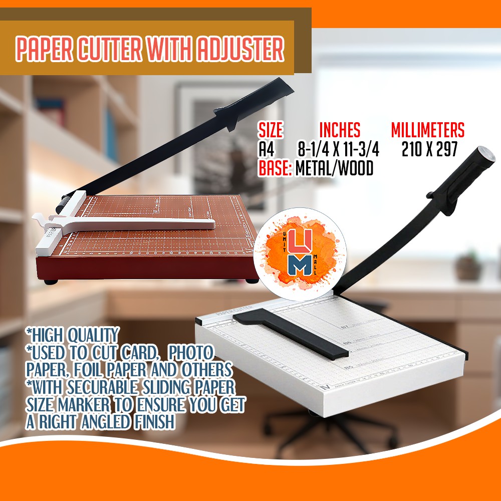 Heavy Duty Office Home Paper Cutter Guillotine Trimmer Board wooden ...