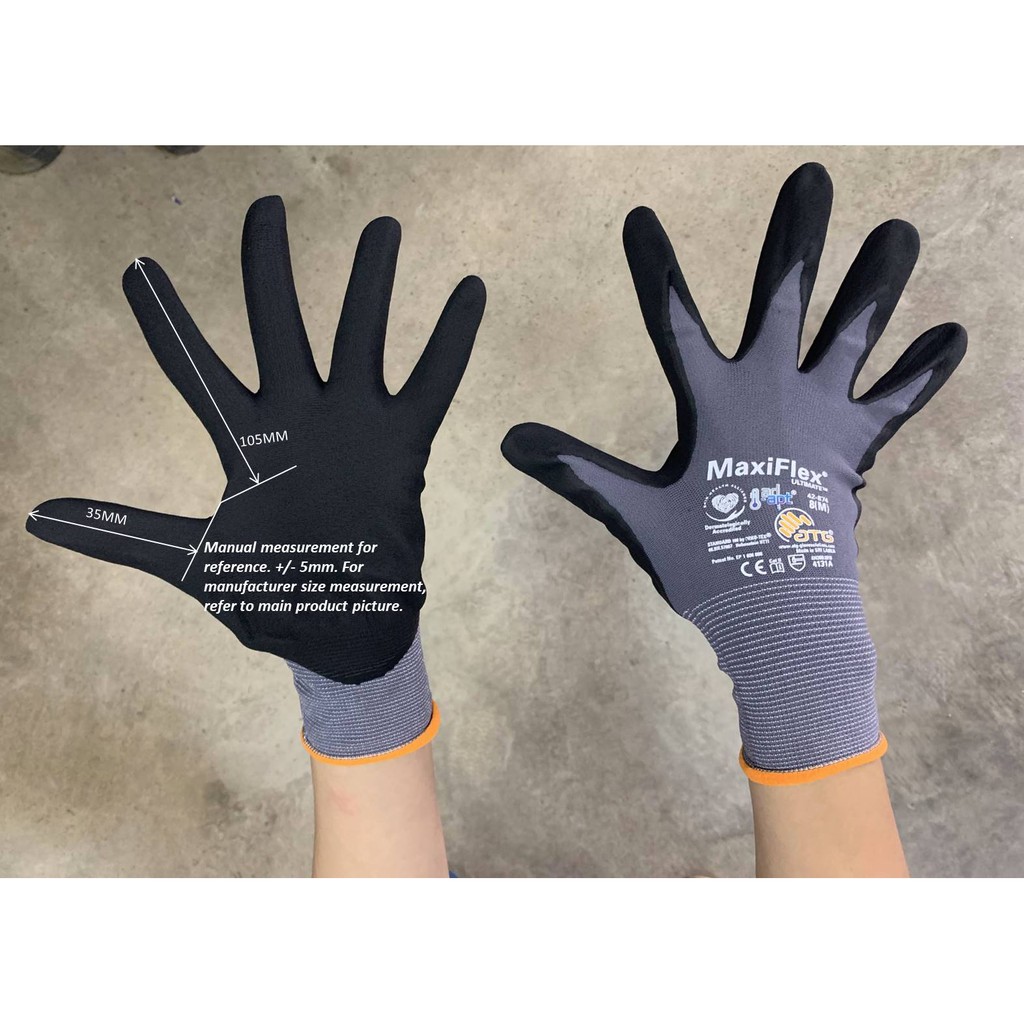ATG MaxiFlex Ultimate 42-874 Safety Gloves with AD-APT- breathable ... ATG MaxiFlex Ultimate 42-874 Safety Gloves with AD-APT- breathable ...