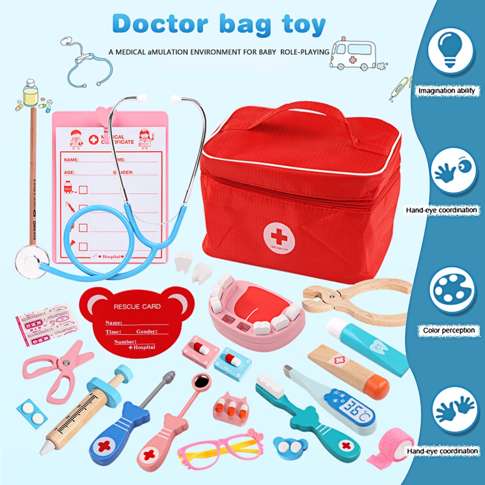 Doctor Bag Set Role Play Toy Medicine Box | Shopee Philippines