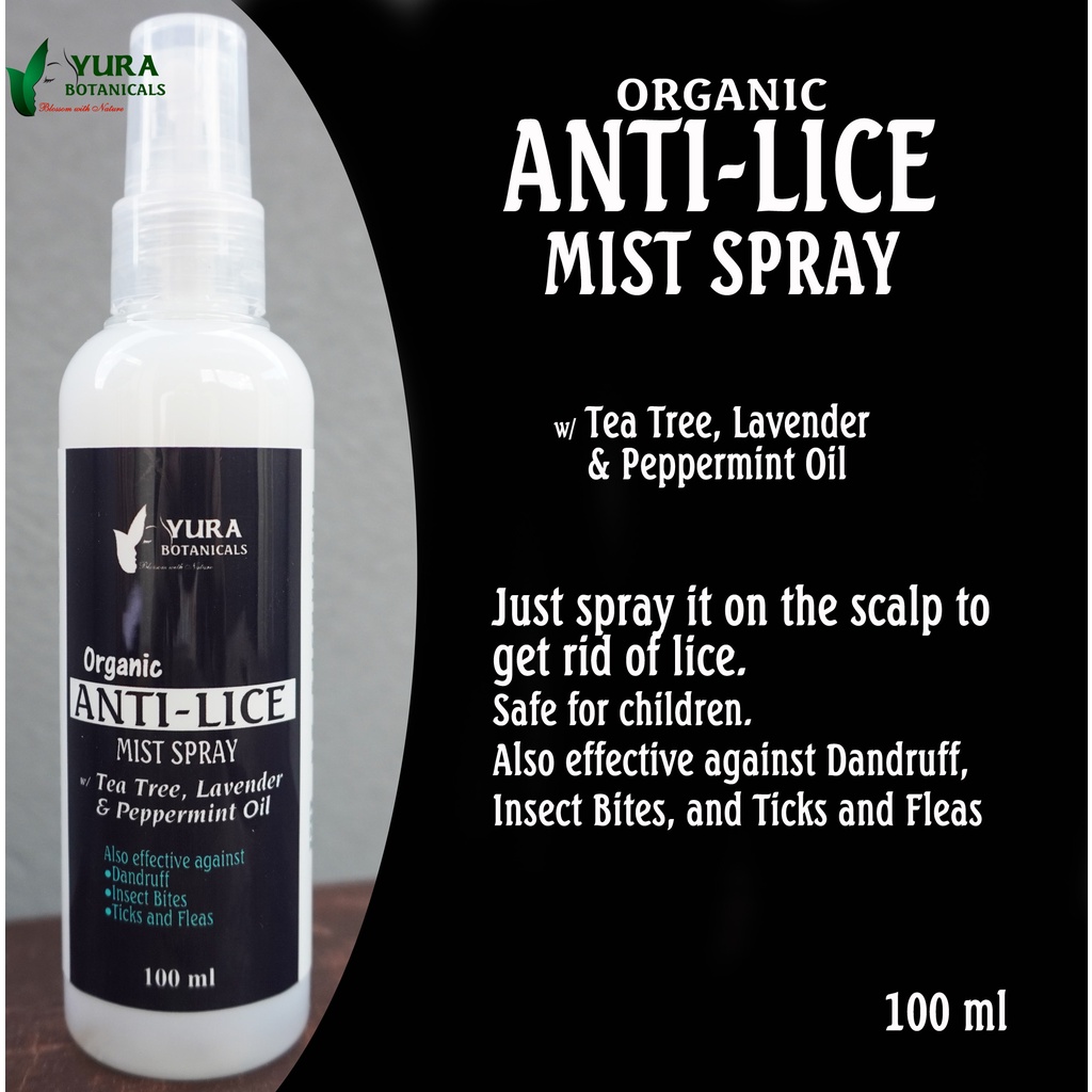 Anti-Lice Mist Spray Organic 100ml, anti head lice kuto, anti-flea ...
