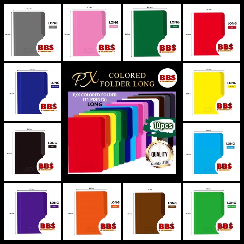 PX Colored Folder Long 10 sheets high quality board | Shopee Philippines
